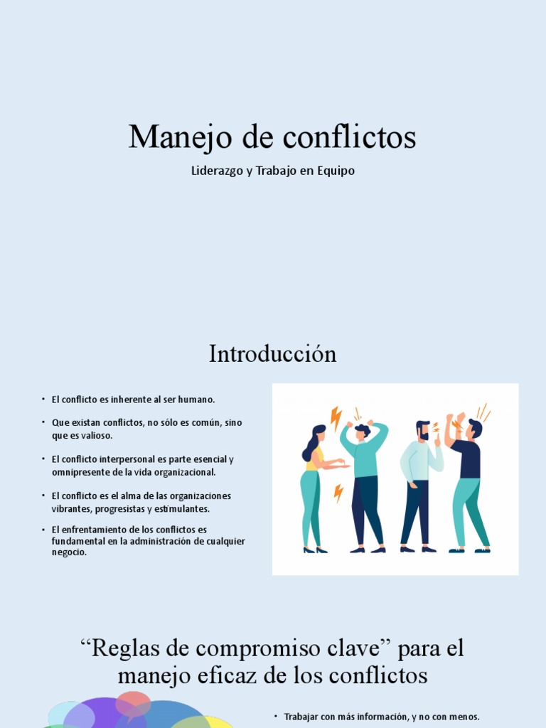 Presentación Cap 7 - Manejo de Conflictos | PDF | Las emociones ...