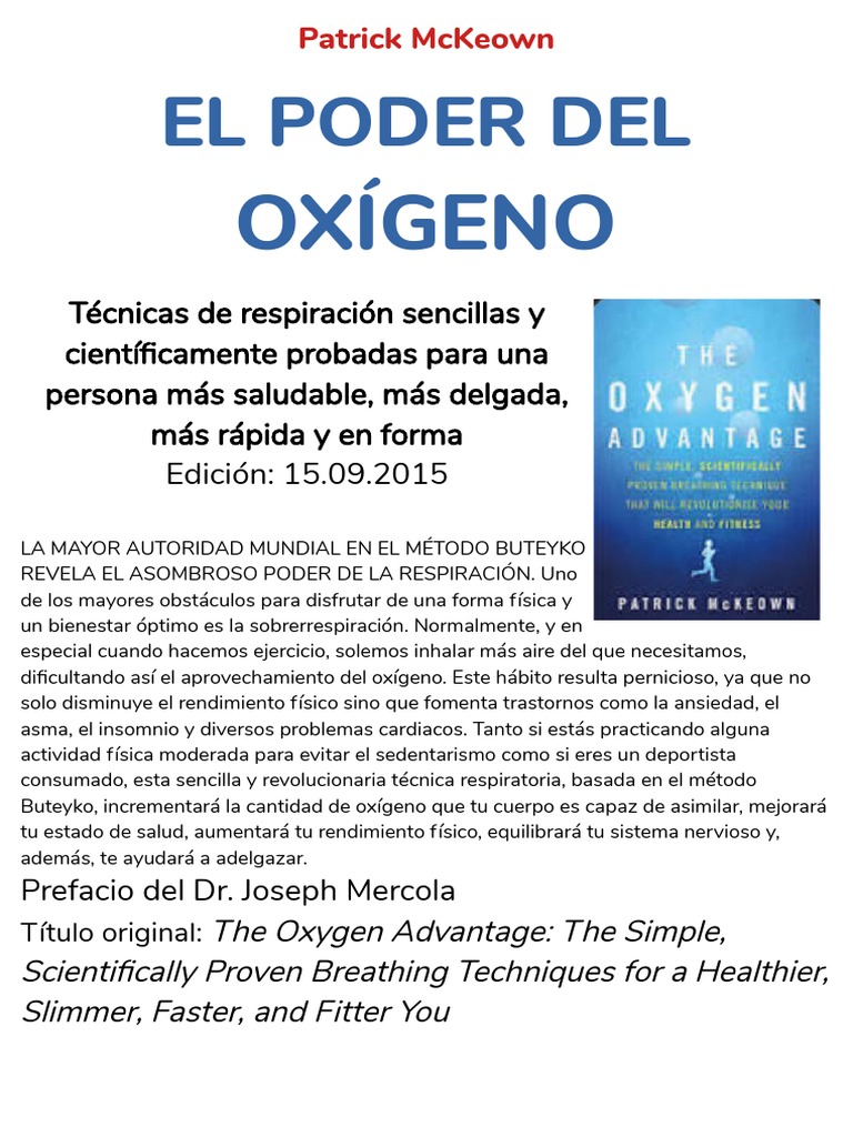 EL PODER DEL OXIGENO Patrick Mckeown | PDF | Sistema respiratorio ...