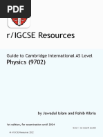 A Levels Physics Syllabus | PDF