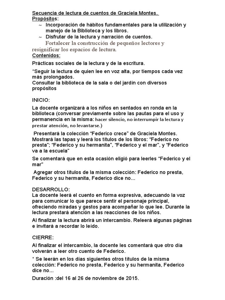 Cuentos de Graciela Montes | PDF