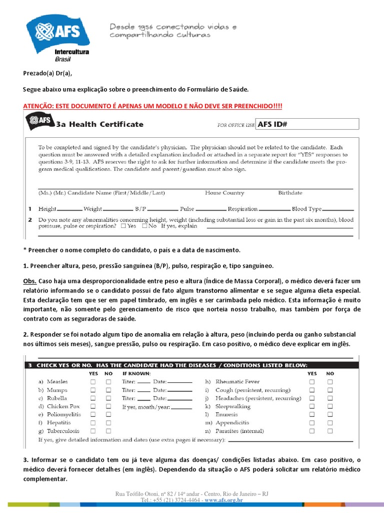 Carta Ao Medico 2015 MODELO PDF | PDF | Alergia | Tuberculose