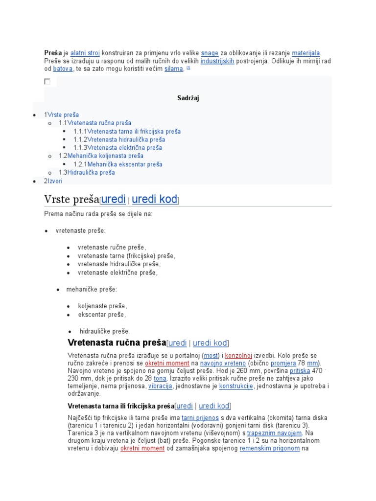 Presovanje | PDF