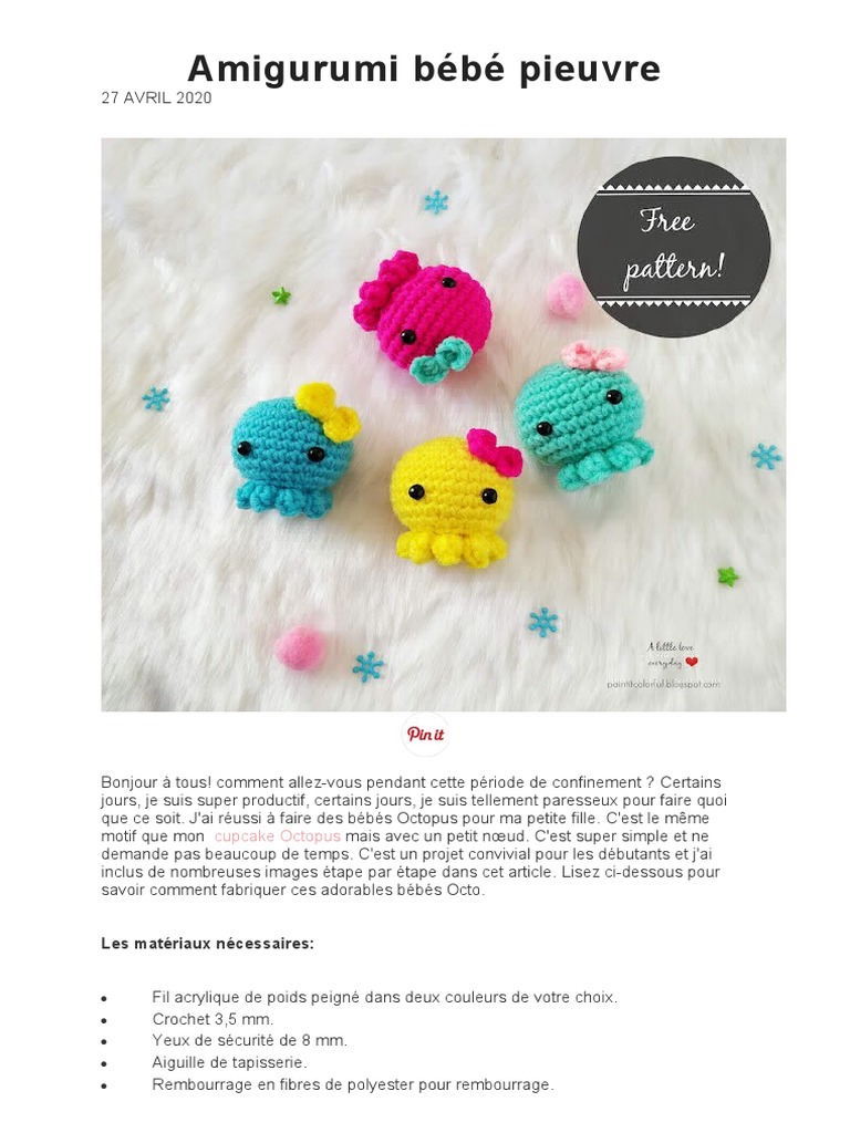 Pieuvre Au Crochet Pdf