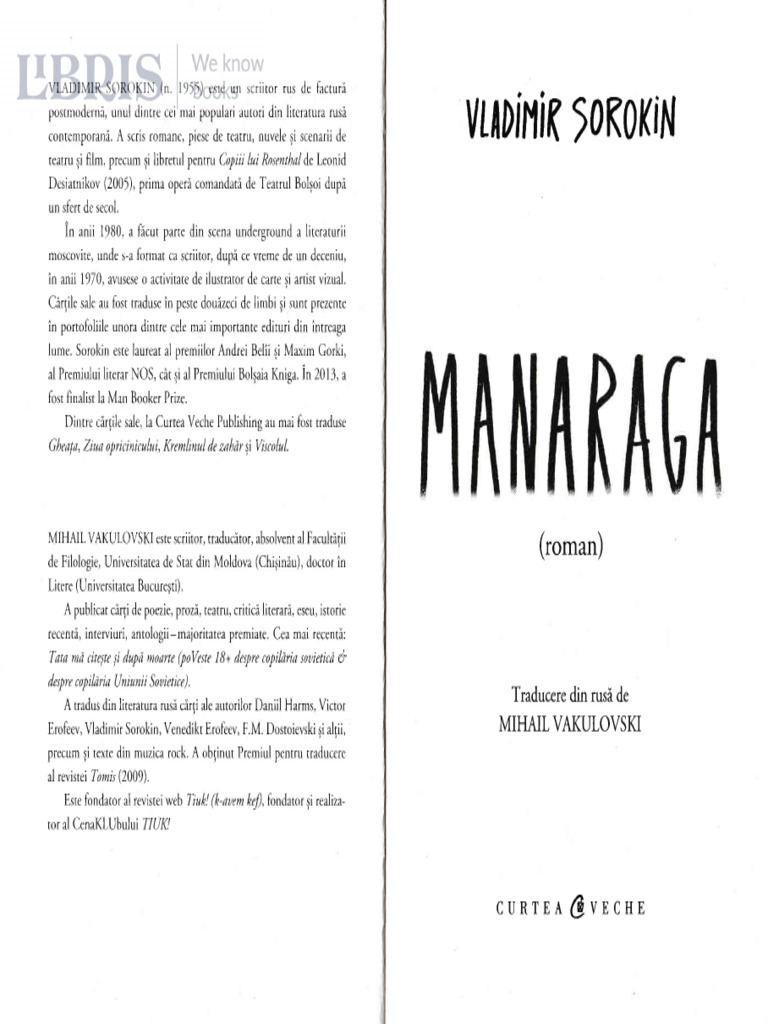 Manaraga - Vladimir Sorokin | PDF