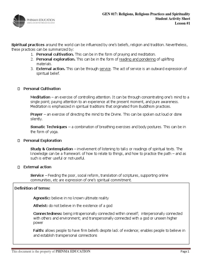 Gen 017 P1 | Download Free PDF | Meditation | Soul