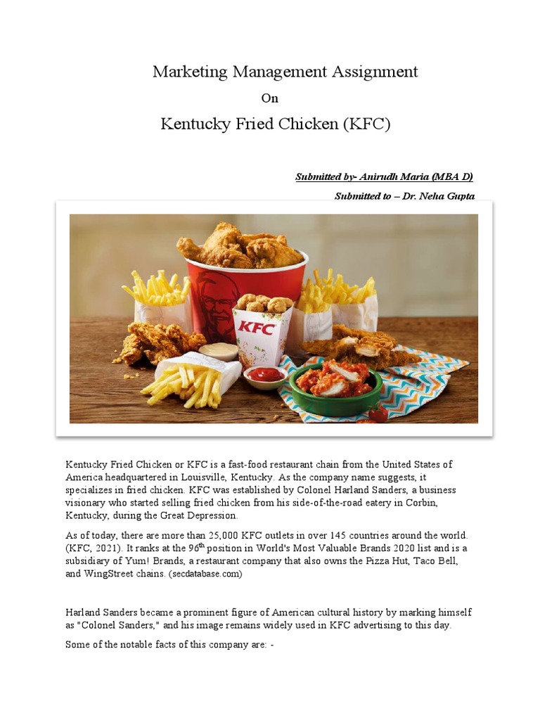 Marketing Management Assignment | PDF | Market Segmentation | Food And ...