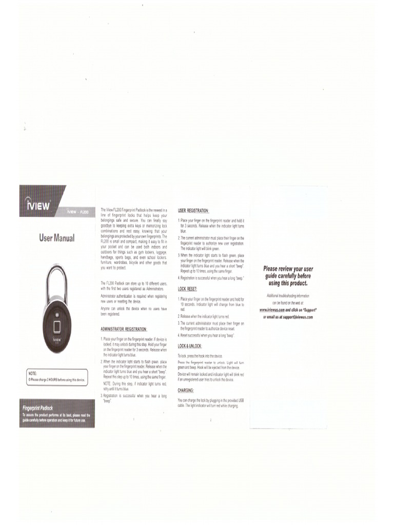 FL200 Manual EN PDF | PDF