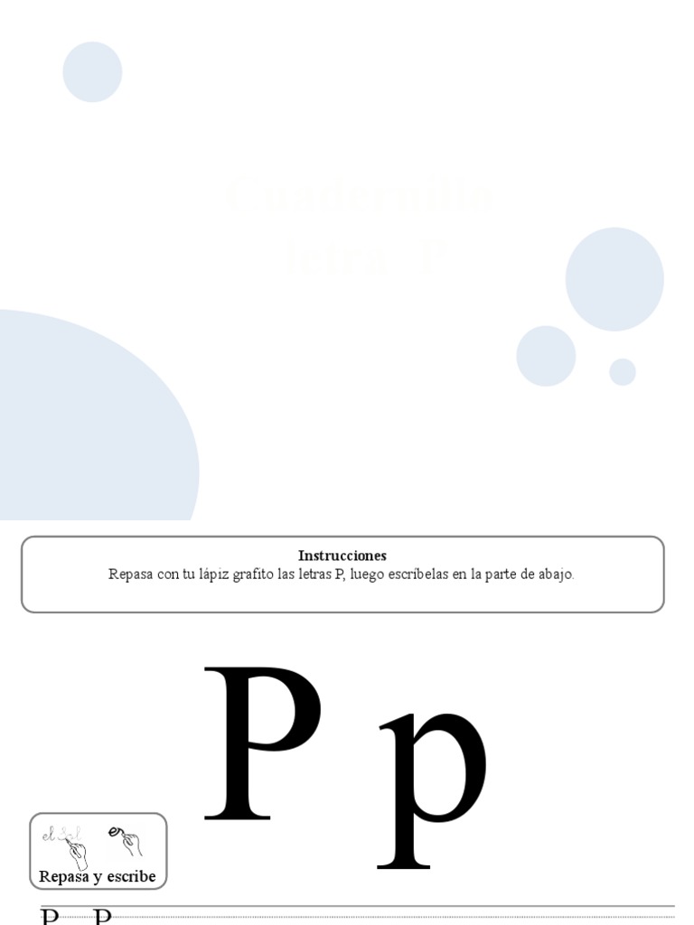 Cuadernillo Letra P | PDF | Bienes manufacturados | Herramientas