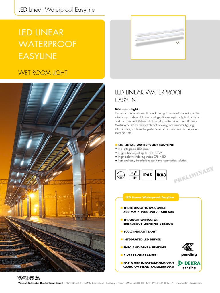 LED Linear Waterproof Easyline | Download Free PDF | Capacitor ...