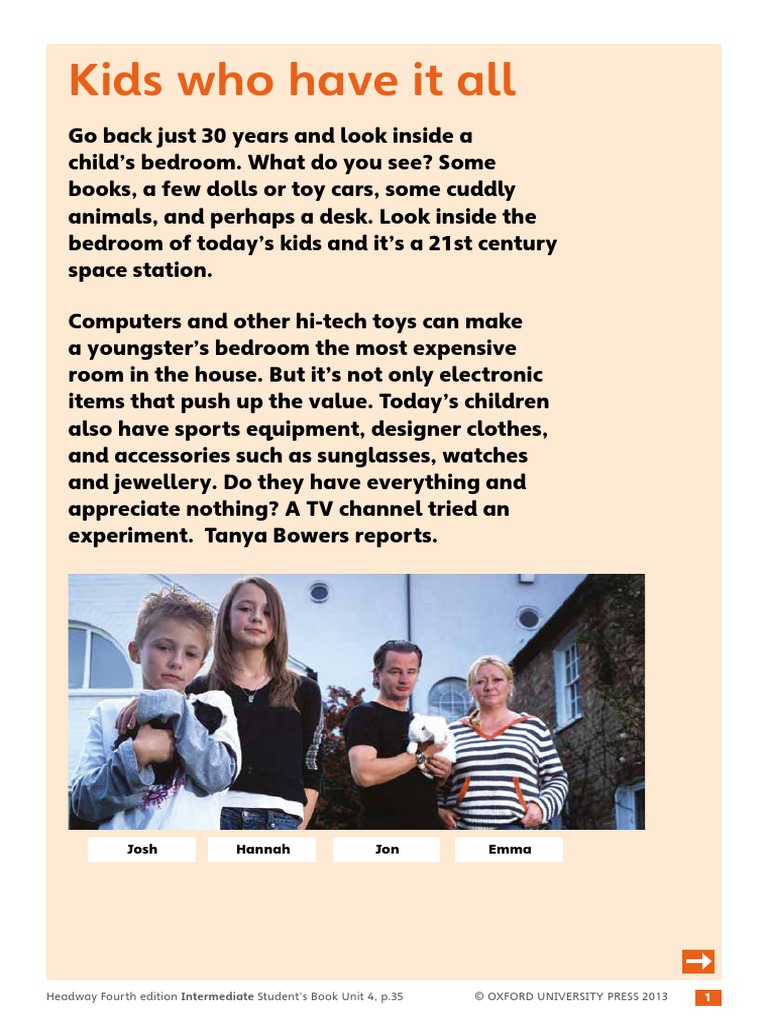 Kids Who Have It All: Josh Hannah Jon Emma | PDF | Toys