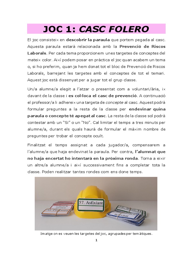 1.1. - Joc 1 Casc Folero | PDF