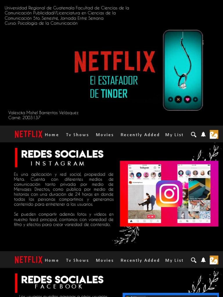 Análisis El Estafador de Tinder | PDF