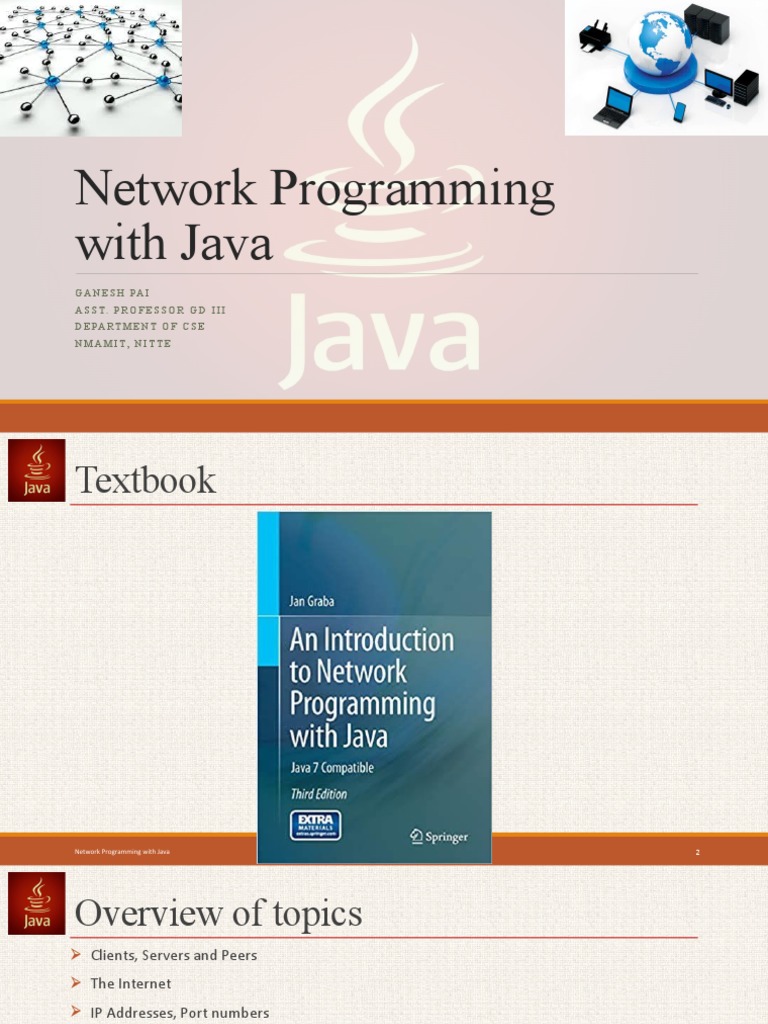 Network Programming With Java Pdf Network Socket Port Computer 2635