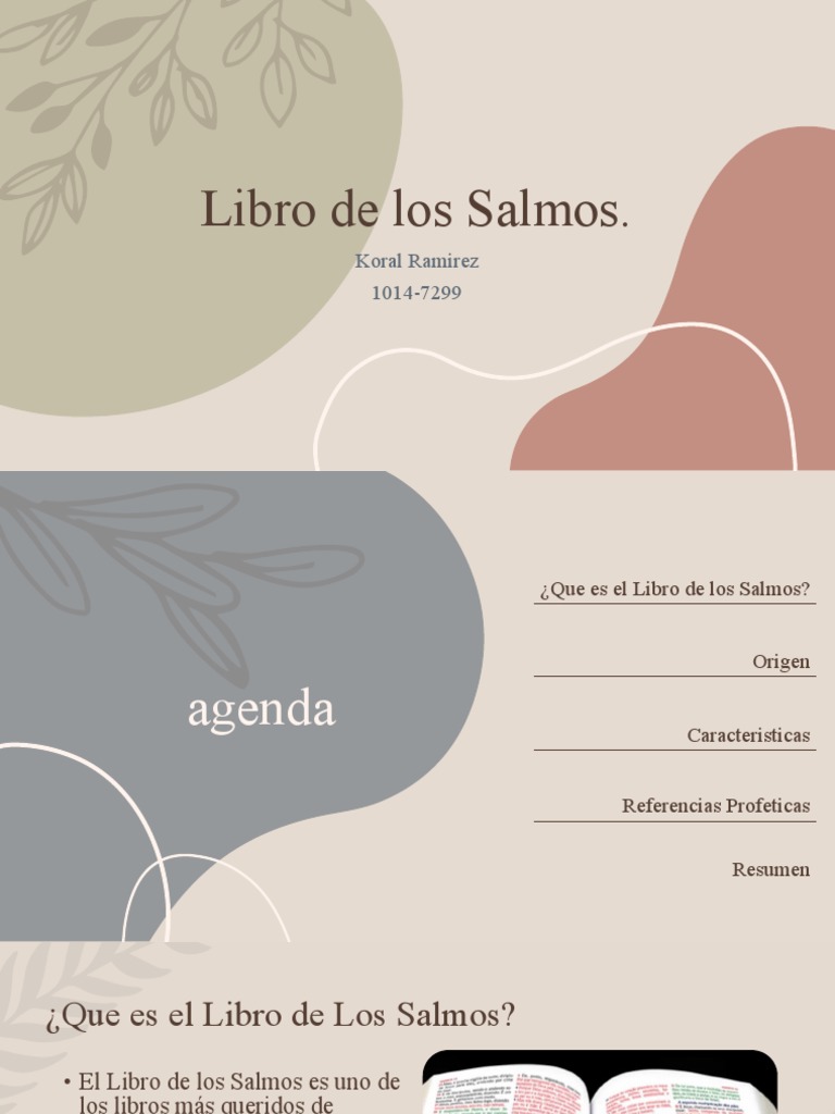 Libro de Los Salmos. | PDF | Salmos | Mesías