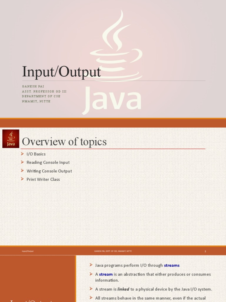 Input Output | PDF | Class (Computer Programming) | Method (Computer ... Input Output | PDF | Class (Computer Programming) | Method (Computer ...