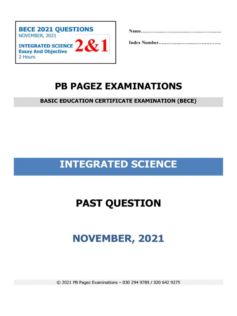 Bece 2021 | PDF