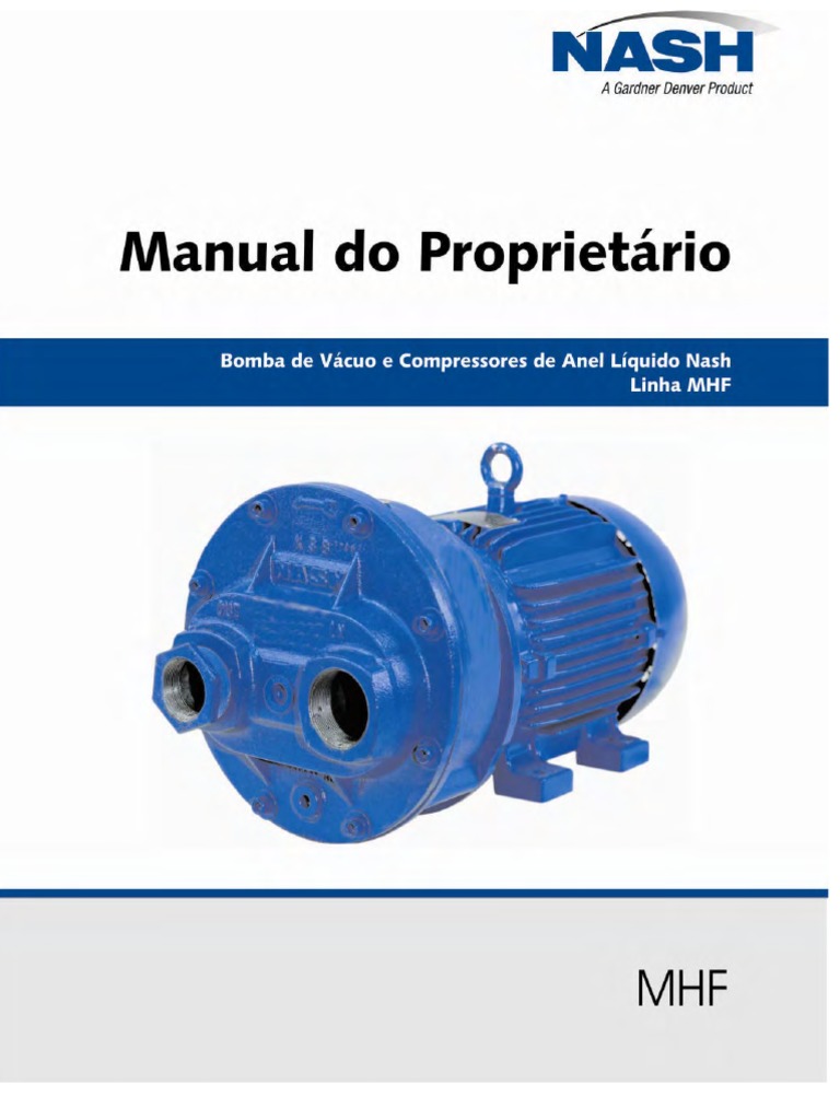 Manual Bombas MHF - Gardner PDF | PDF | Bomba | Pressão