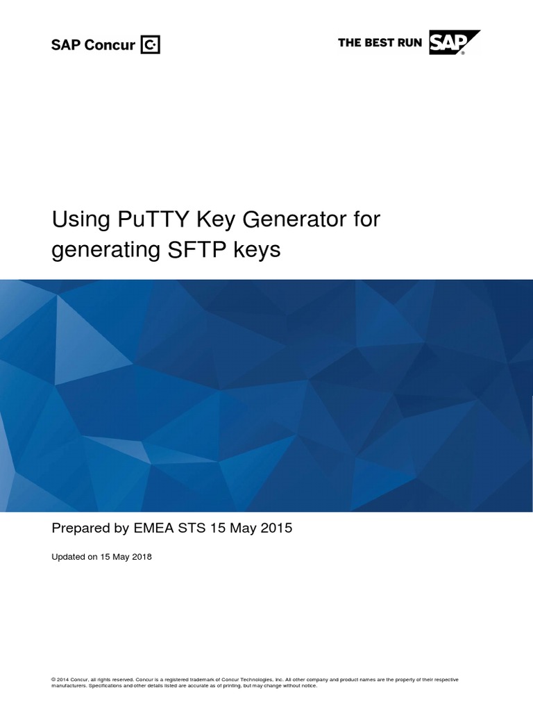 Concur - Creating SFTP Keys With PuttyGen - 2017 PDF | PDF | File ...