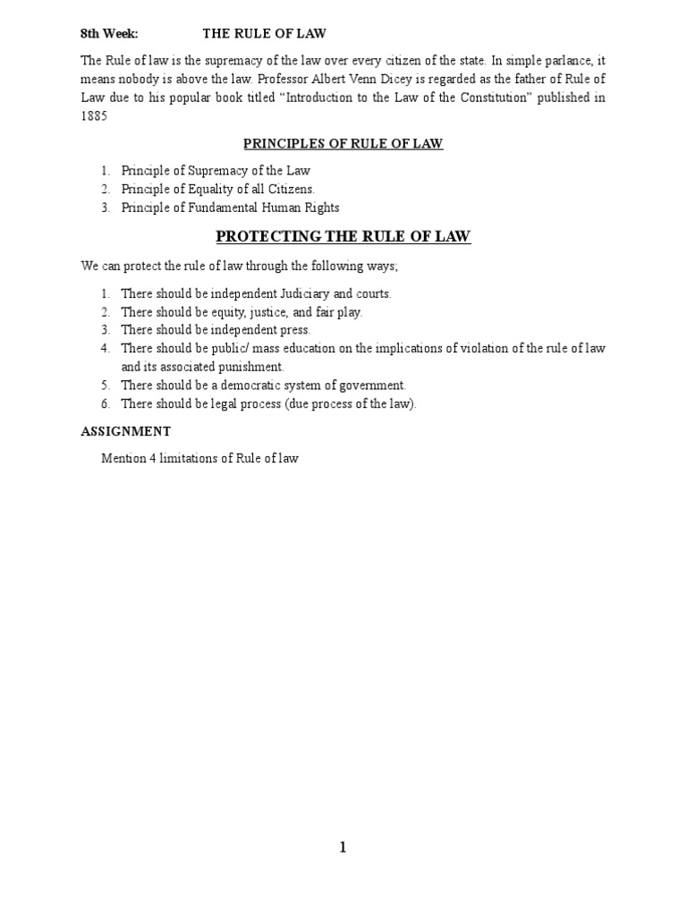 Jss3 Civic 8th Week | PDF