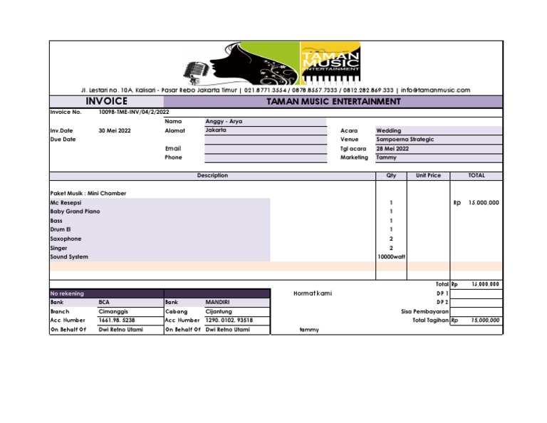 Contoh Invoice | PDF
