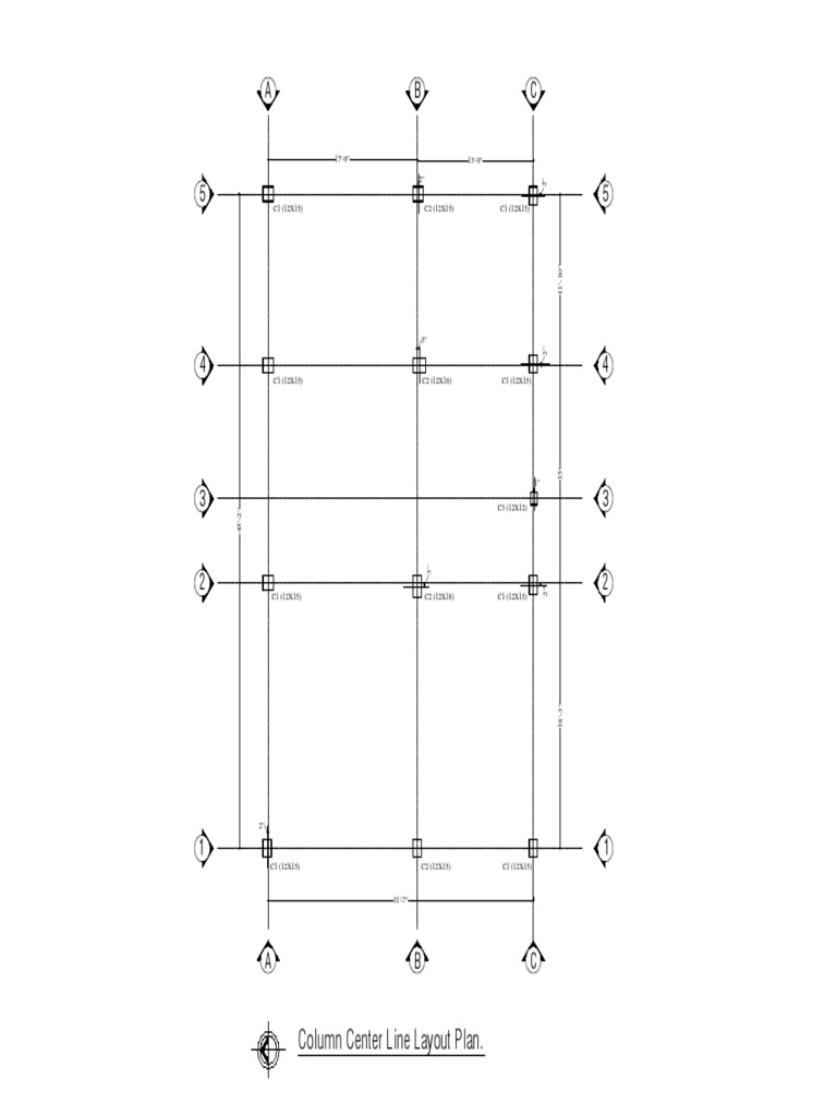 Column Centerline | PDF