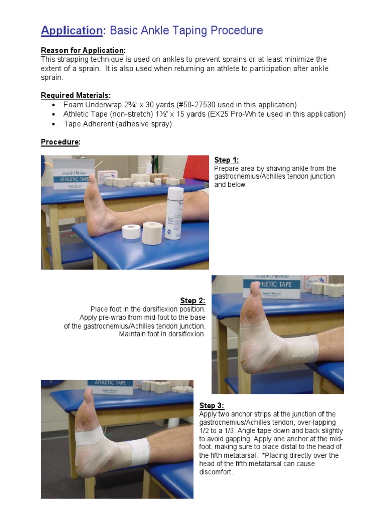 Taping Tobillo PDF | Download Free PDF | Ankle | Foot