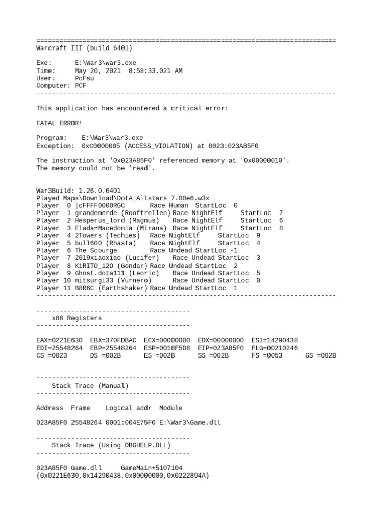 2021-05-20 08.58.33 Crash | PDF | Computing Platforms | Software