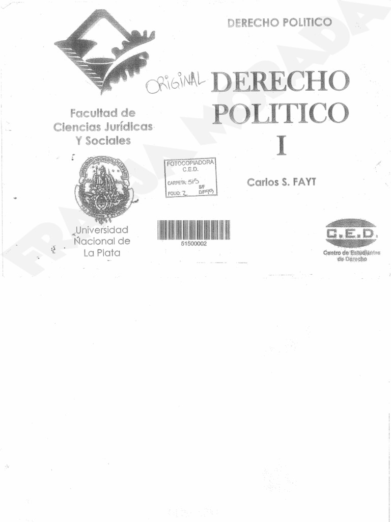Derecho Politico Carlos Fayt Tomo 1 | PDF