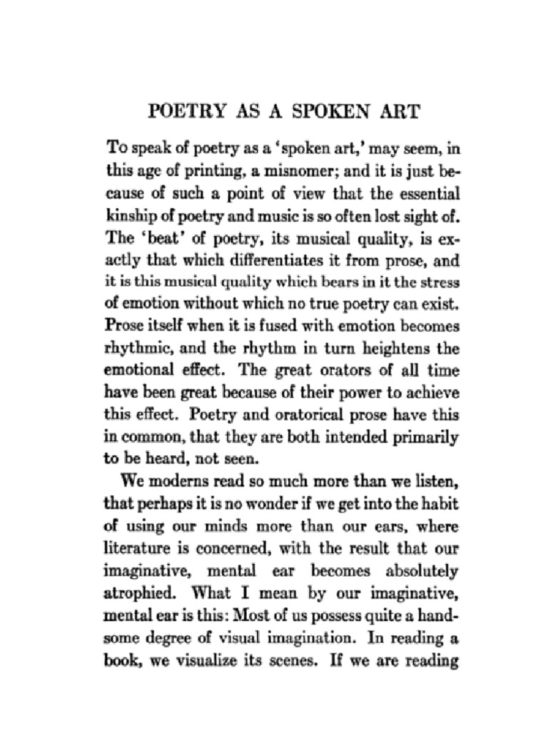 Poetry As Spoken Art Lowell-2 PDF | PDF