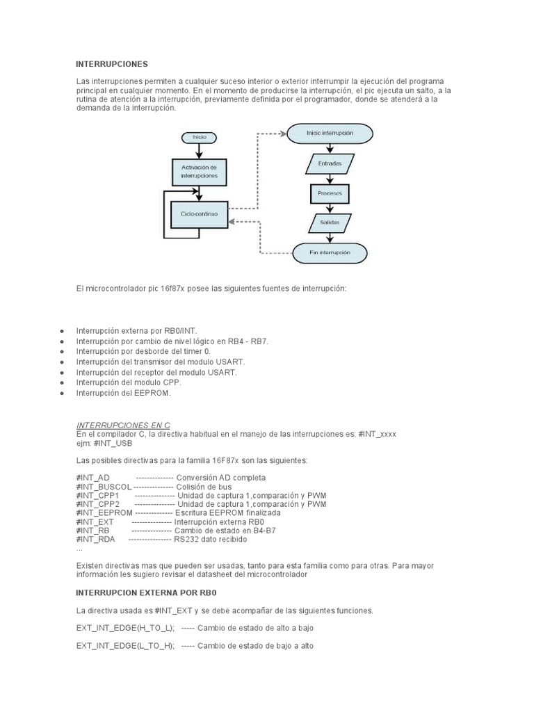 Interrupciones en C | PDF