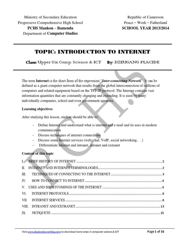Introduction-To-Internet 12 | PDF | World Wide Web | Internet & Web