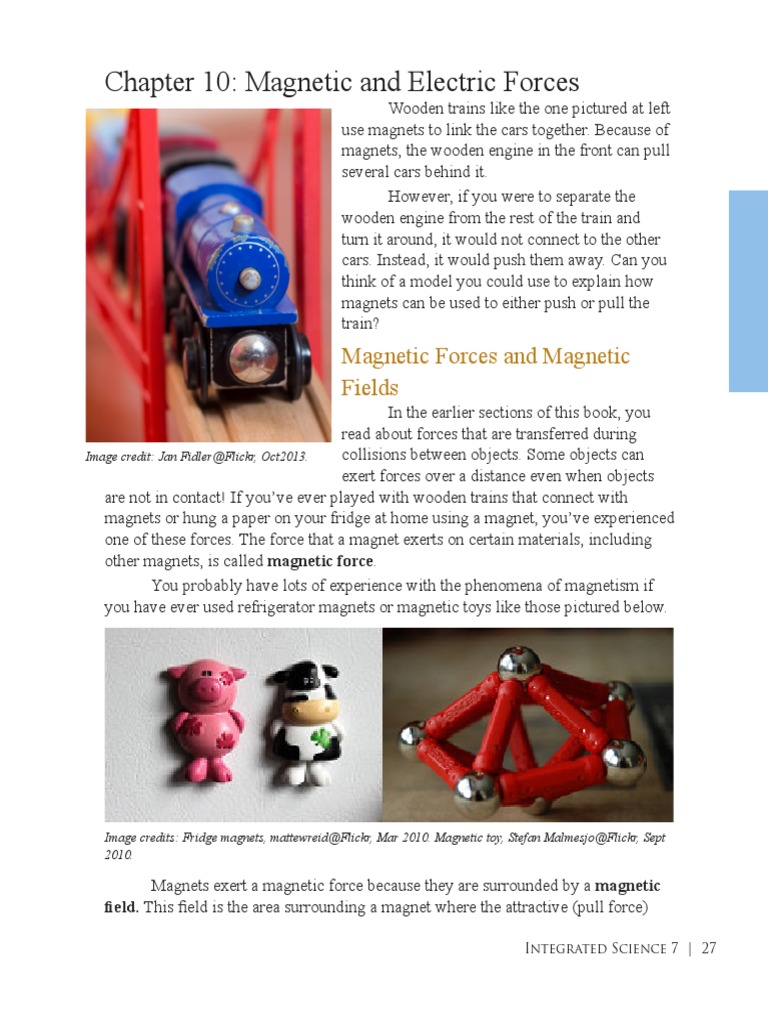 Exploring Magnetic and Electric Forces Through Hands-On Experiments and Diagrams | PDF ...
