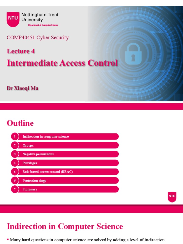 Access Control in Cyber Security | PDF | Software Development ...