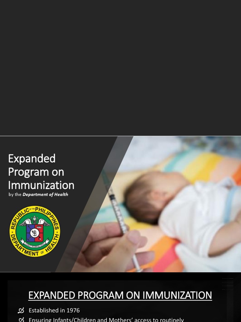 The Expanded Program On Immunizations of The Philippines | PDF ...