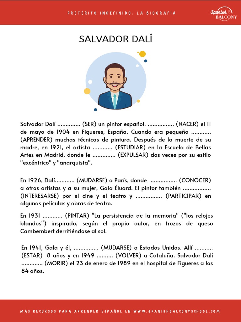 Biografía de Salvador Dalí | PDF | Clásicos