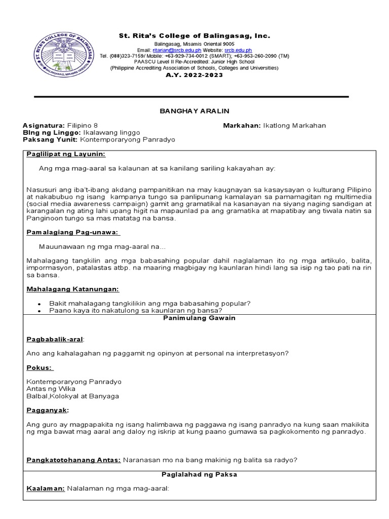 Kontemporaryong Panradyo | PDF