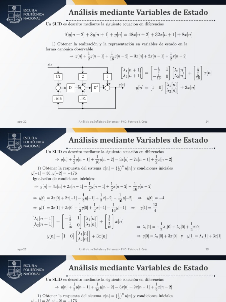 Capítulo 4b Análisis Mediante Variables de Estado - Tiempo Discreto ...