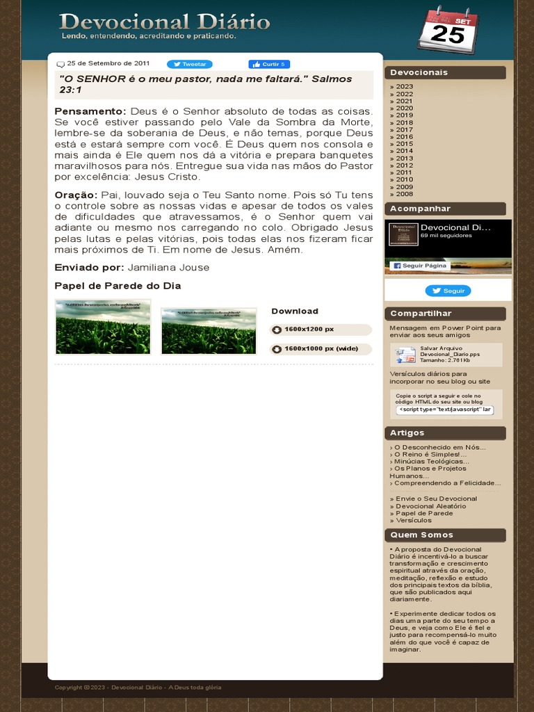 Devocional Diário | PDF