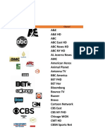 Service Electric TV Channel List | PDF | Fox Broadcasting Company ...