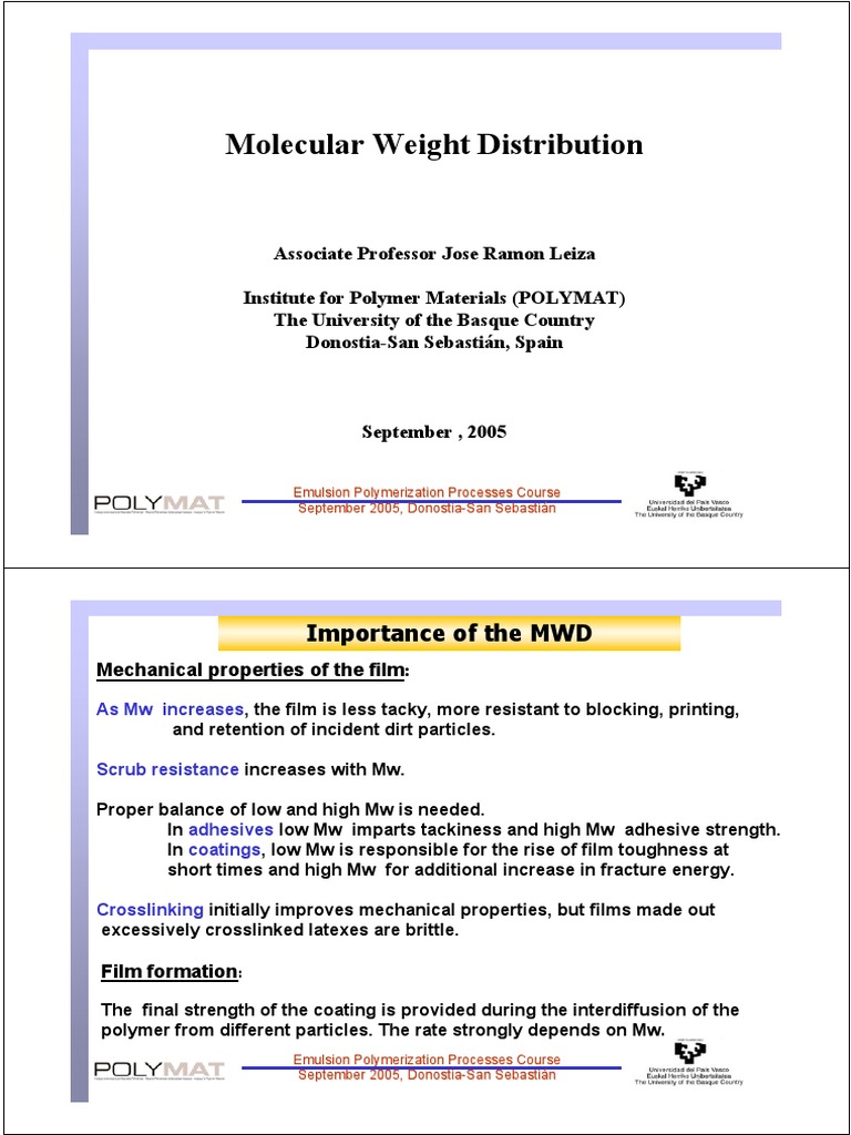 Emulsion Polymerization Course 2005 | PDF