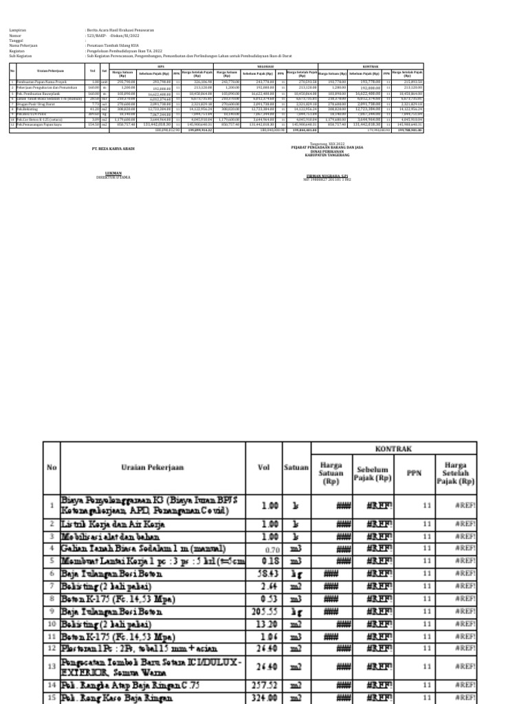 HPS Penataan Tambak Udang KUA | PDF