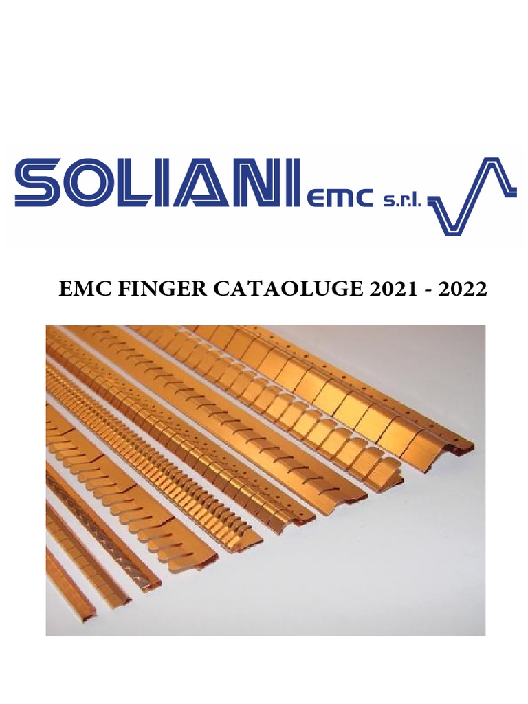 Soliani Emc Fingers Catalogue | PDF | Stainless Steel | Strength Of ...
