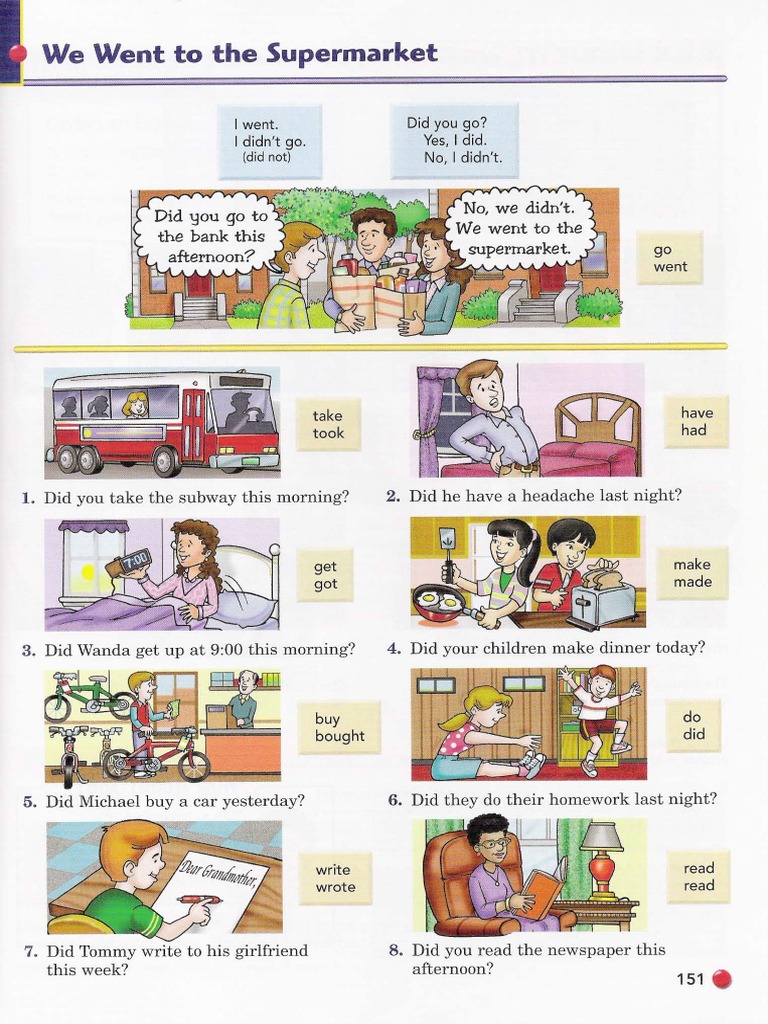 PAST TENSE REVIEW SideBySide | PDF