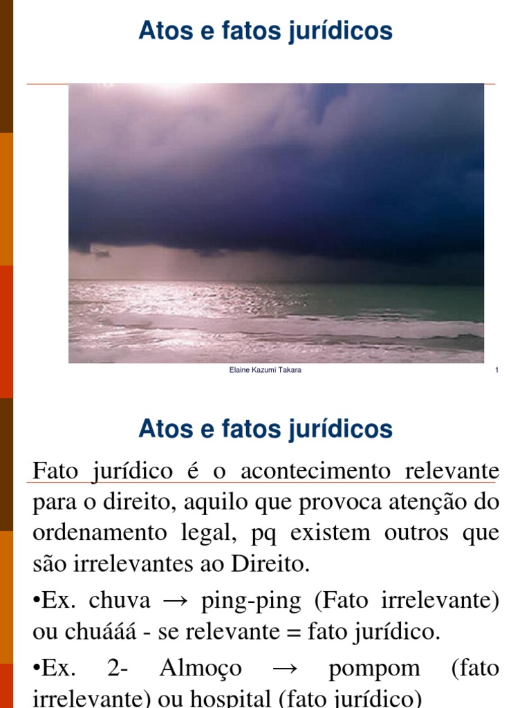 Atos e Fatos Jurídicos - Ato Lícito e Ilícito, Escada Ponteana ...