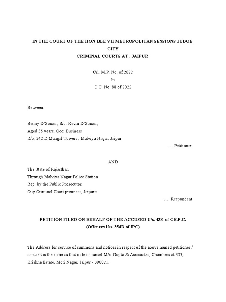 Anticipatory Bail | PDF | Bail | Practice Of Law