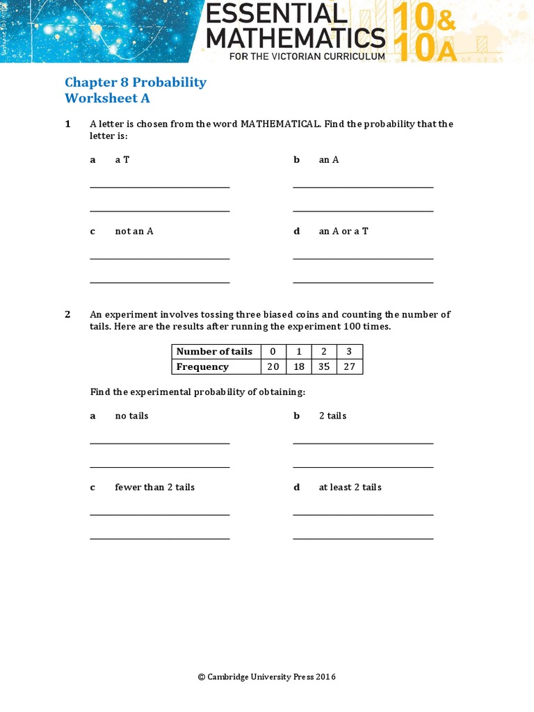 Probability_Worksheets_with_solutions 111 | PDF | Probability | Mathematics