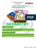 Geometry Placement Test | PDF | Geometry | Area