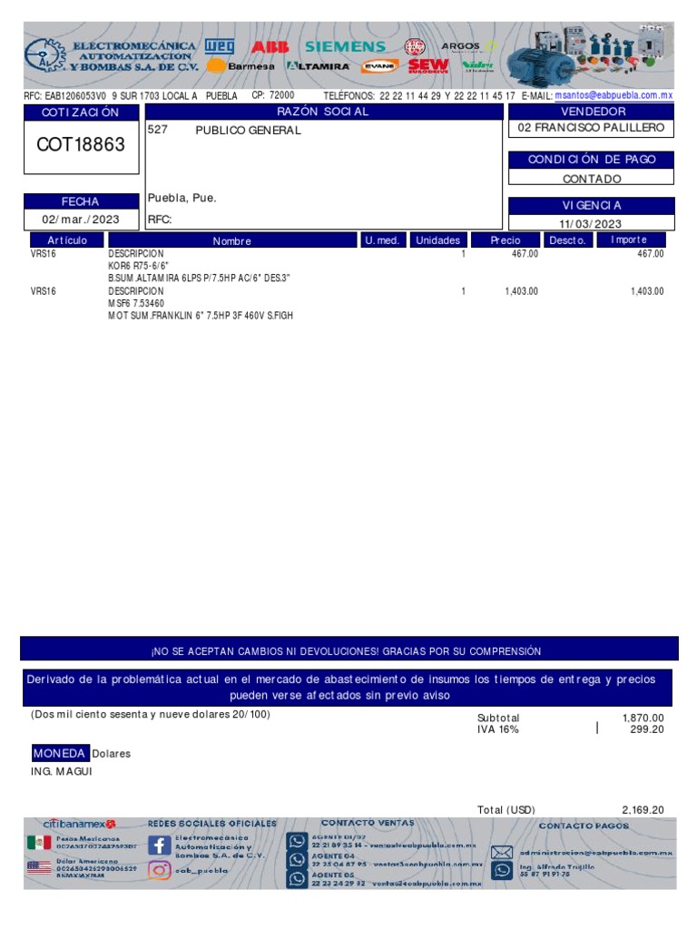 Quo.18863 Bomba | PDF