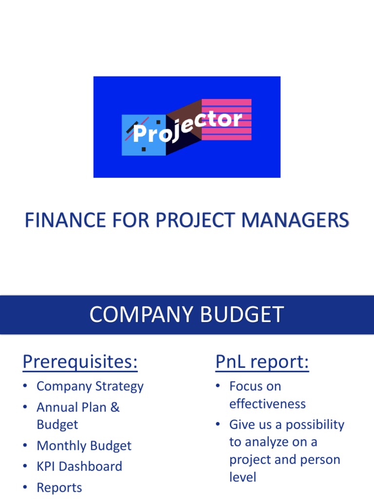 Finance Essentials for Project Managers | PDF | Business Economics ...