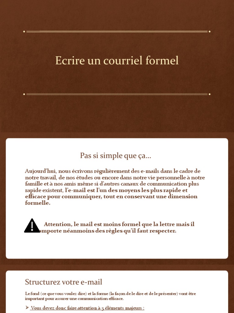 Ecrire Un Mail Formel - Mã©thodologie | PDF | la communication ...